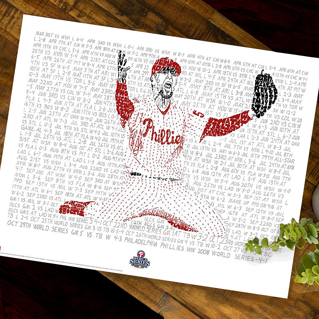 2008 World Series | Phillies Wall Art | Art of Words