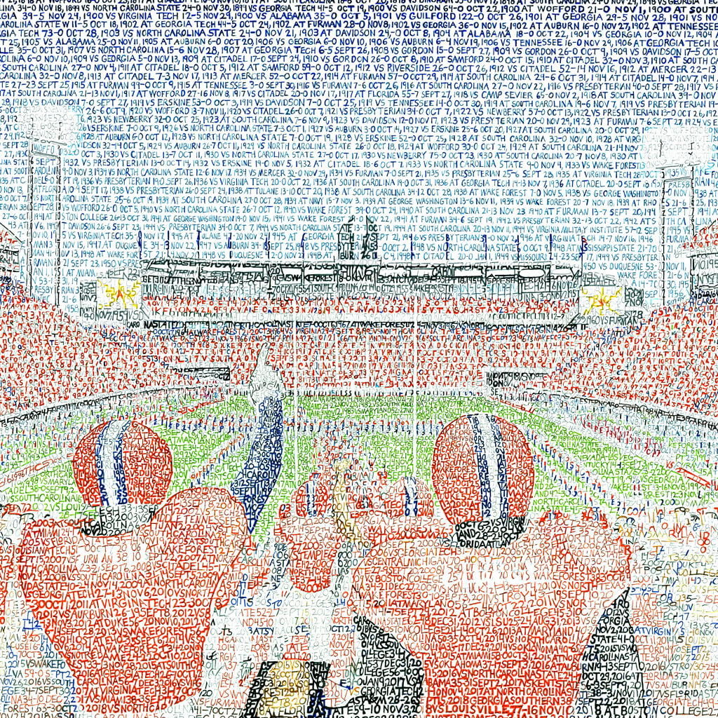 Memorial Stadium | Clemson Art | Art of Words