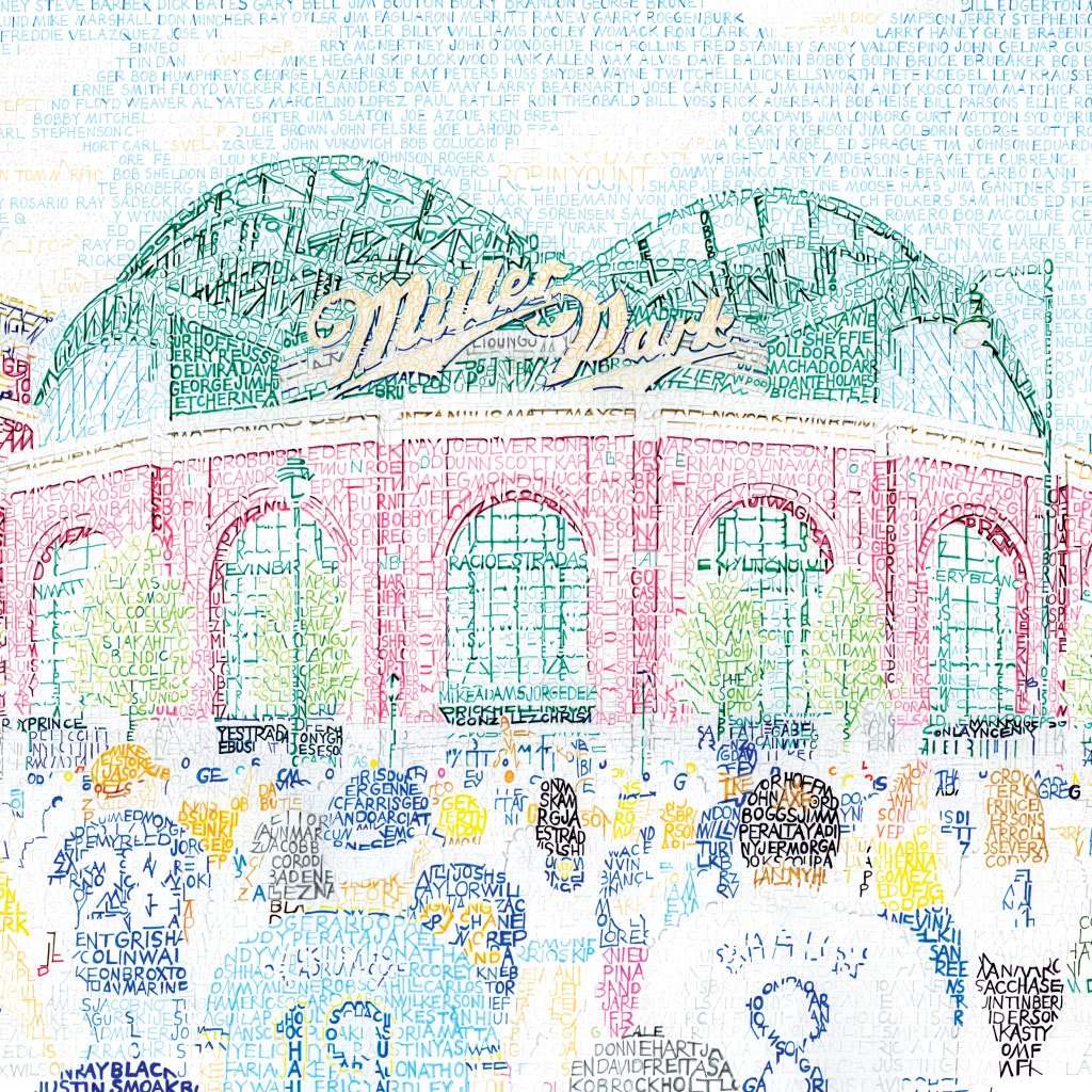 Miller Park | Milwaukee Brewers Wall Decor | Art of Words
