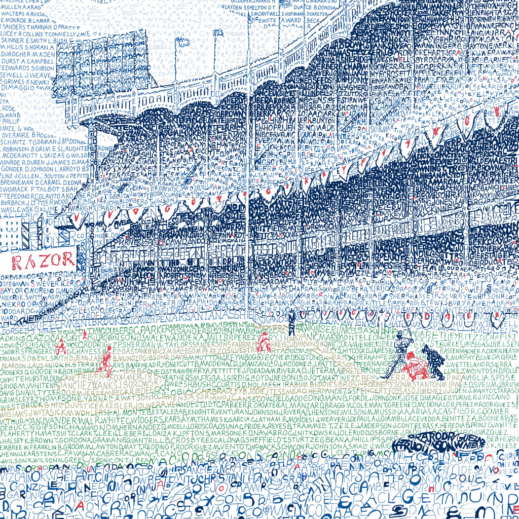 Yankee Stadium | Yankees Wall Art | Art of Words