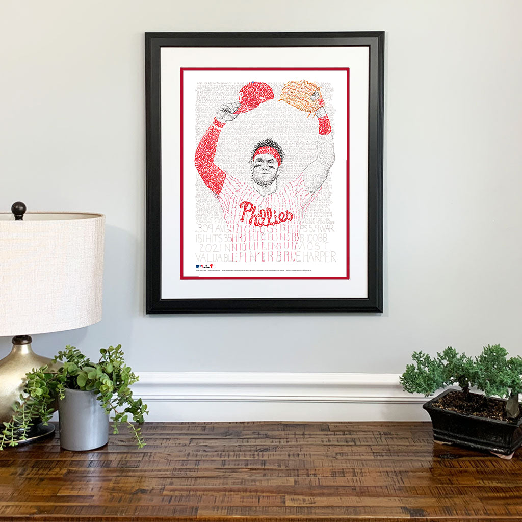 Bryce Harper Word Art Poster | Philadelphia Gifts & Decor