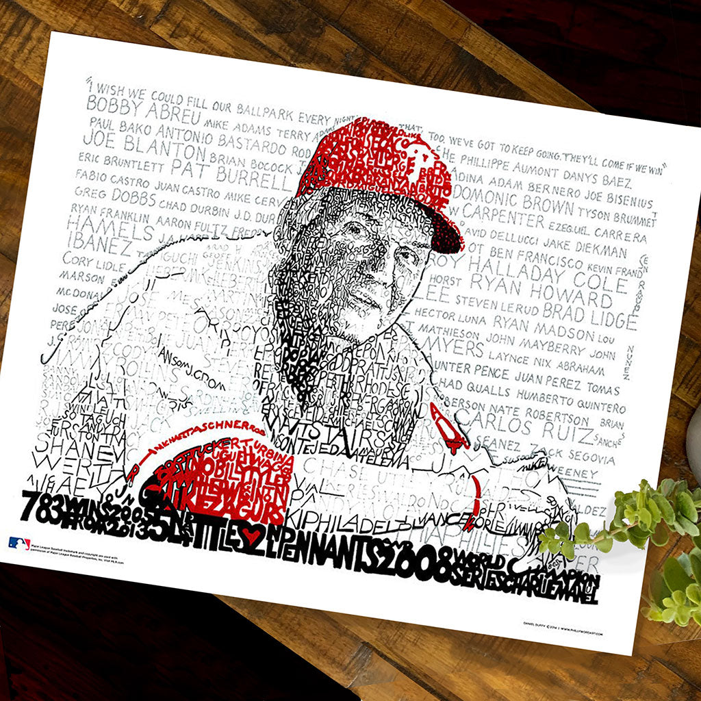 Charlie Manuel | Philadelphia Phillies Art | Art of Words