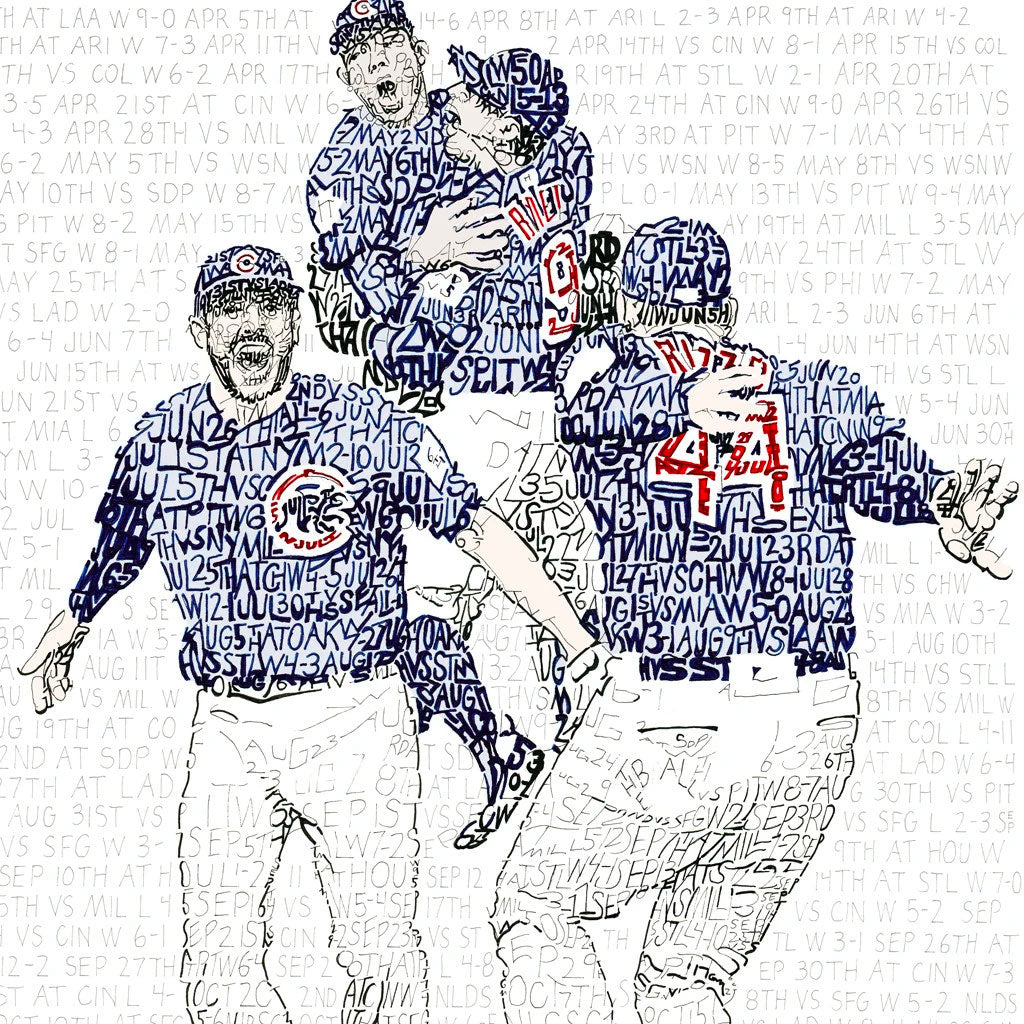 2016 World Series Art | Chicago Cubs Gifts | Art of Words