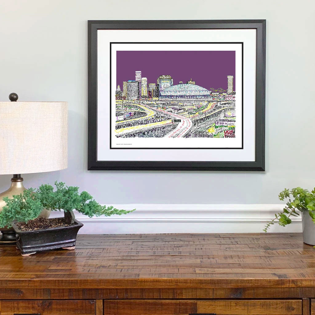 New Orleans Skyline | New Orleans Wall Decor | Art of Words