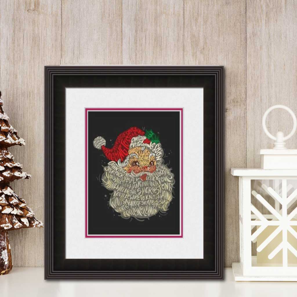 2021 Santa Word Art